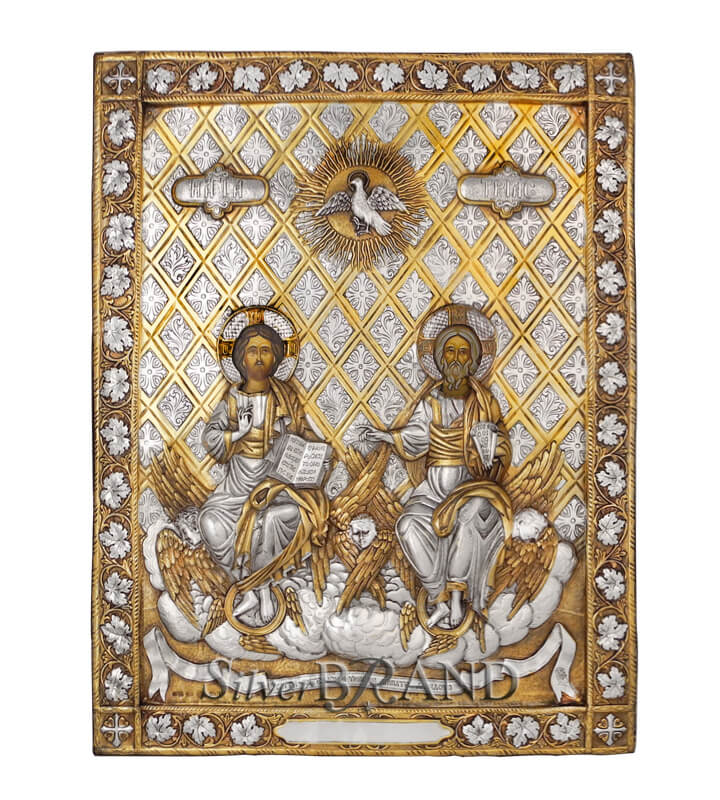 The Annunciation Silver Icon 55x40cm
